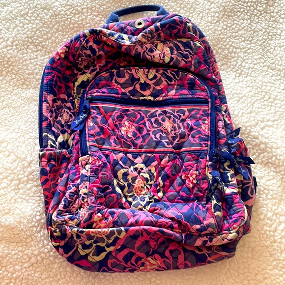 Vera Bradley | Accessories | Pink Floral Vera Bradley Backpack With Two ...